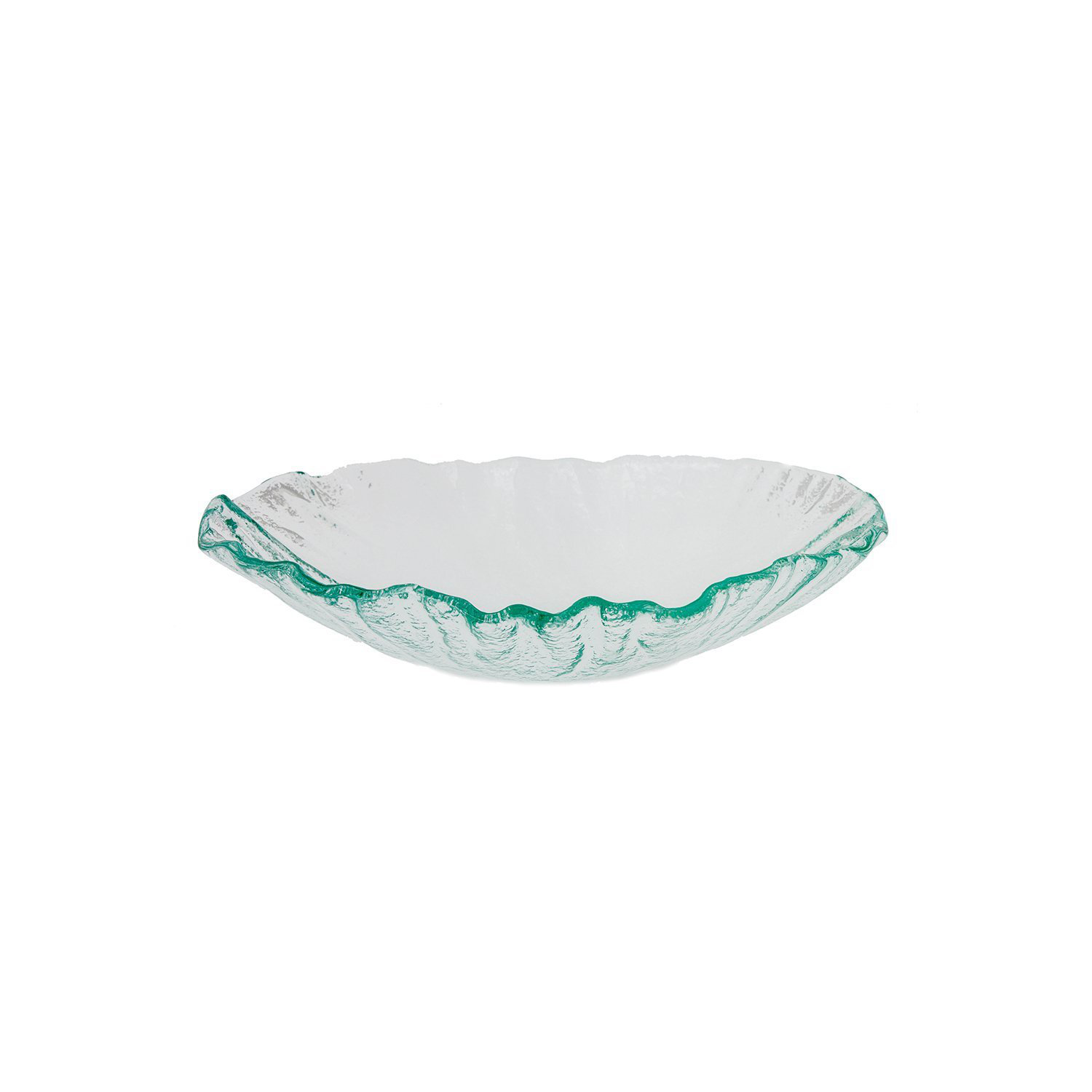 Turgla Home Glass Dinnerware 17.75" x 10" x h:3" 64 oz. Oval Clear ...