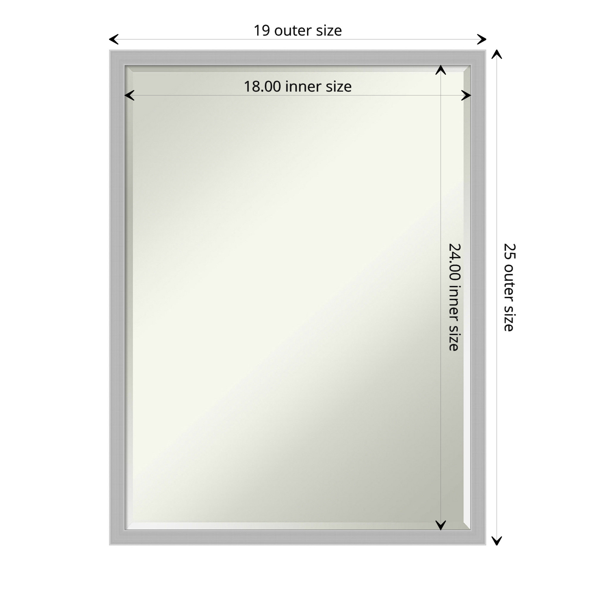 Ebern Designs Locklynn Hera Petite Beveled Wall Mirror | Wayfair
