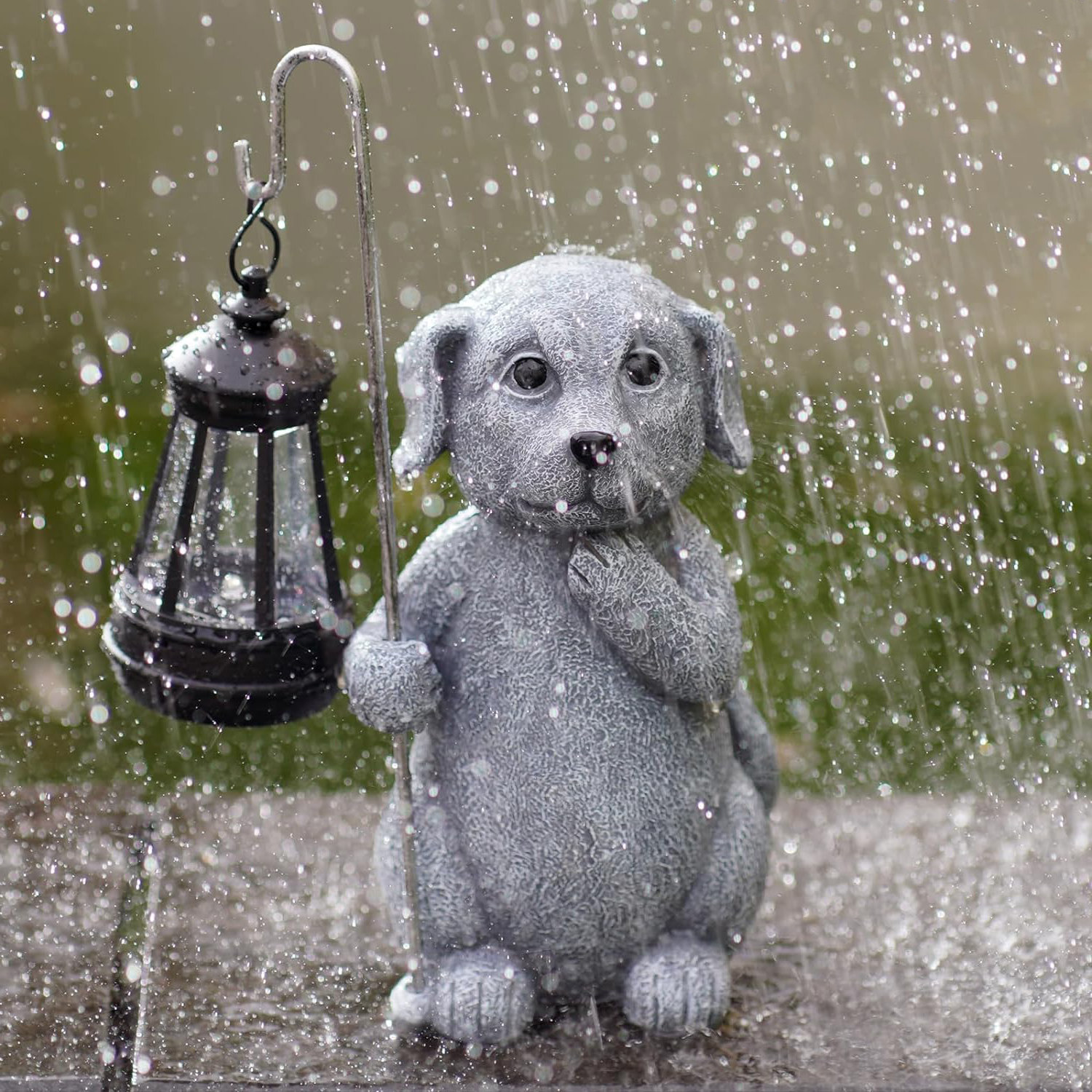 Ophelia & Co. Garden Decor Solar Statues for Front Patio Balcony Yard ...