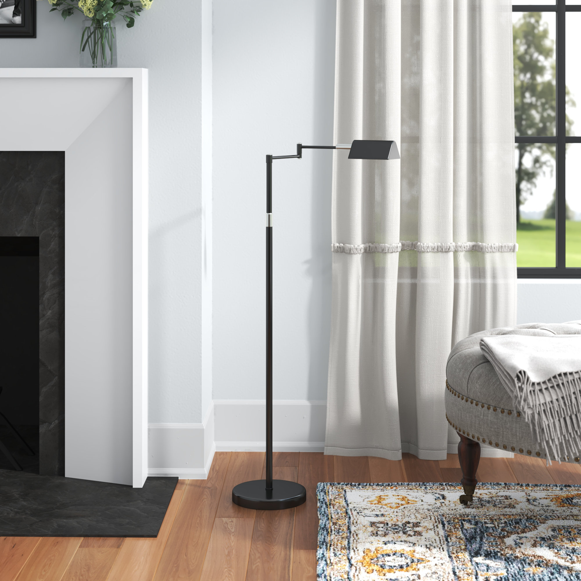 Three Posts™ Hovey 50.25" LED Task/Reading Floor Lamp & Reviews ...
