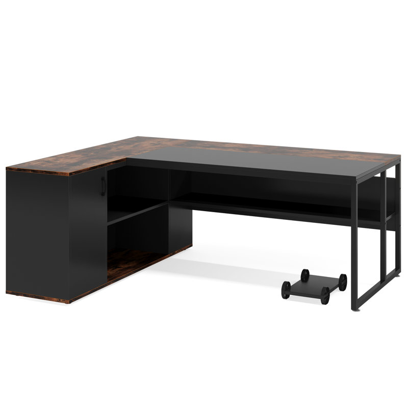 17 Stories L- Shape Executive Desk & Reviews - Wayfair Canada