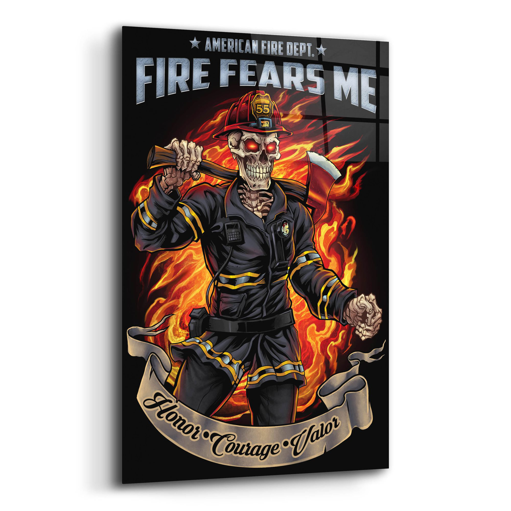 Trinx Firefighter Template On Plastic / Acrylic by Flyland Designs ...