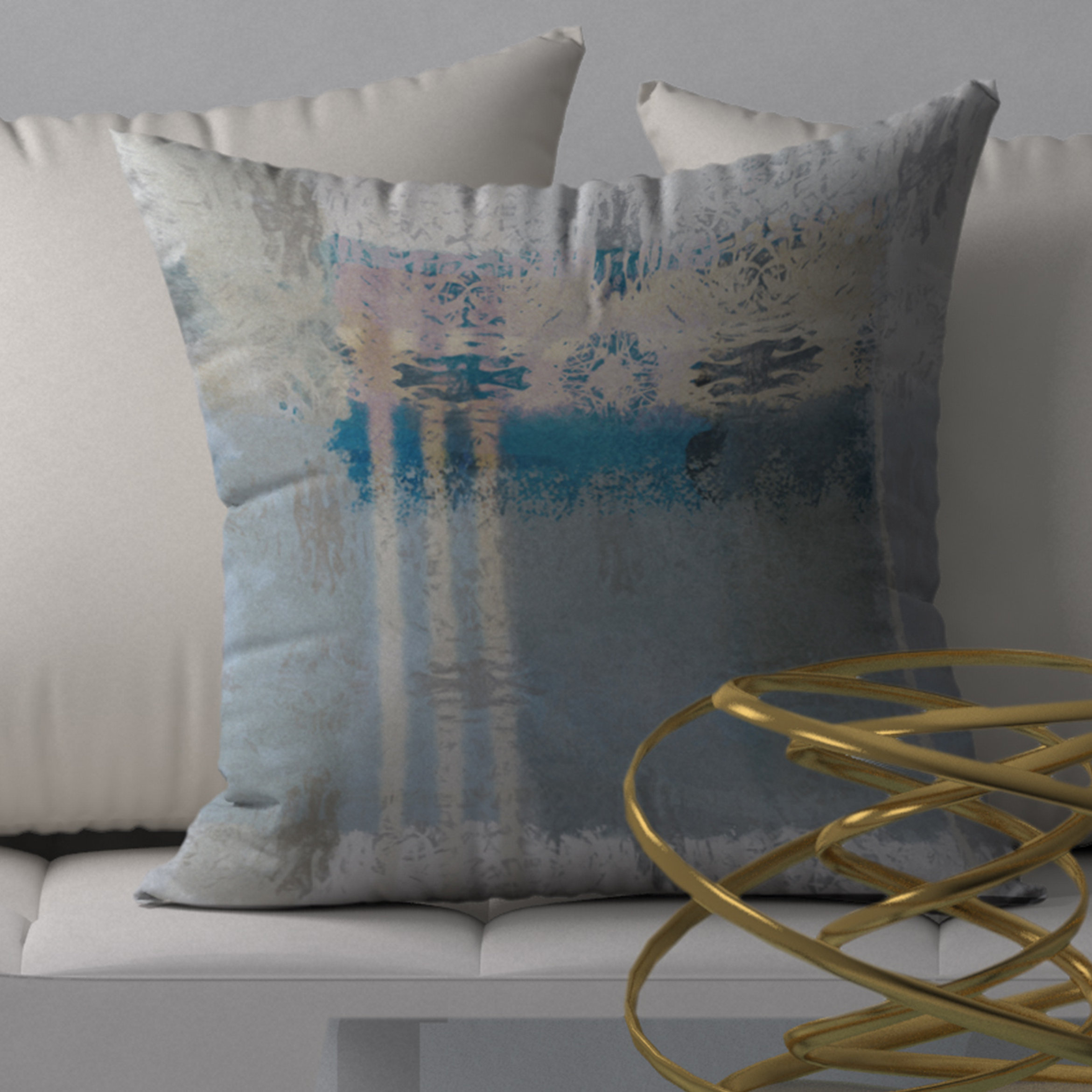 LeRoi Products Abstract Reversible Throw Pillow | Wayfair