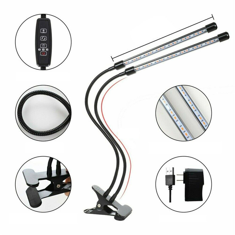 LINKPAL Gooseneck Double LED Plant Grow Light | Wayfair