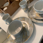 Mercury Row® Amiya Porcelain China Dinnerware Set - Service for 4 ...