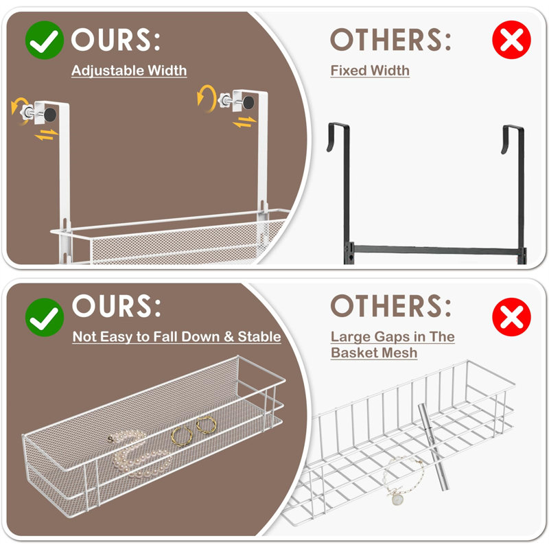 Rebrilliant Nussen Cabinet Door Organizer | Wayfair