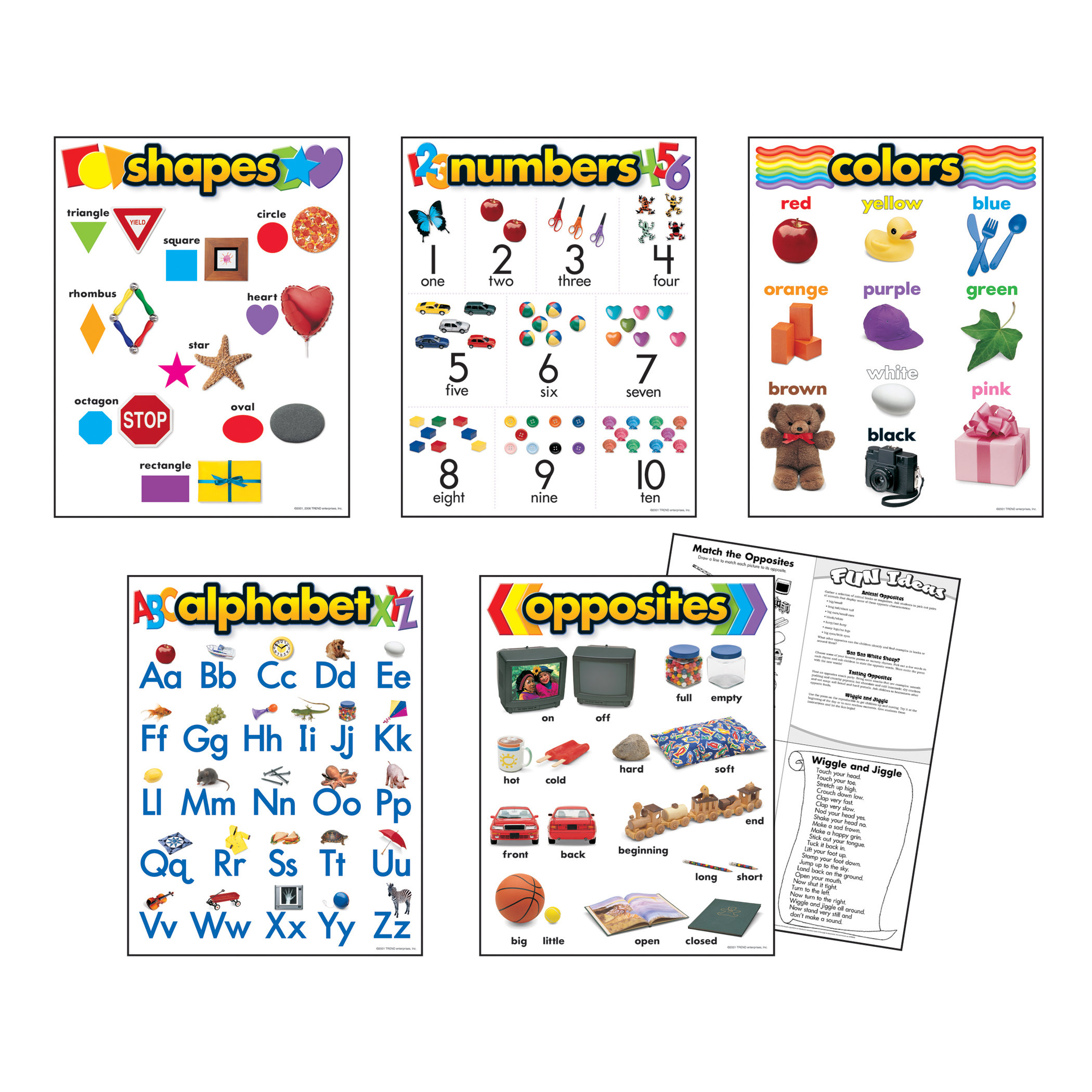 TREND enterprises, Inc. Trend Kindergarten Basic Skills Learning Charts ...