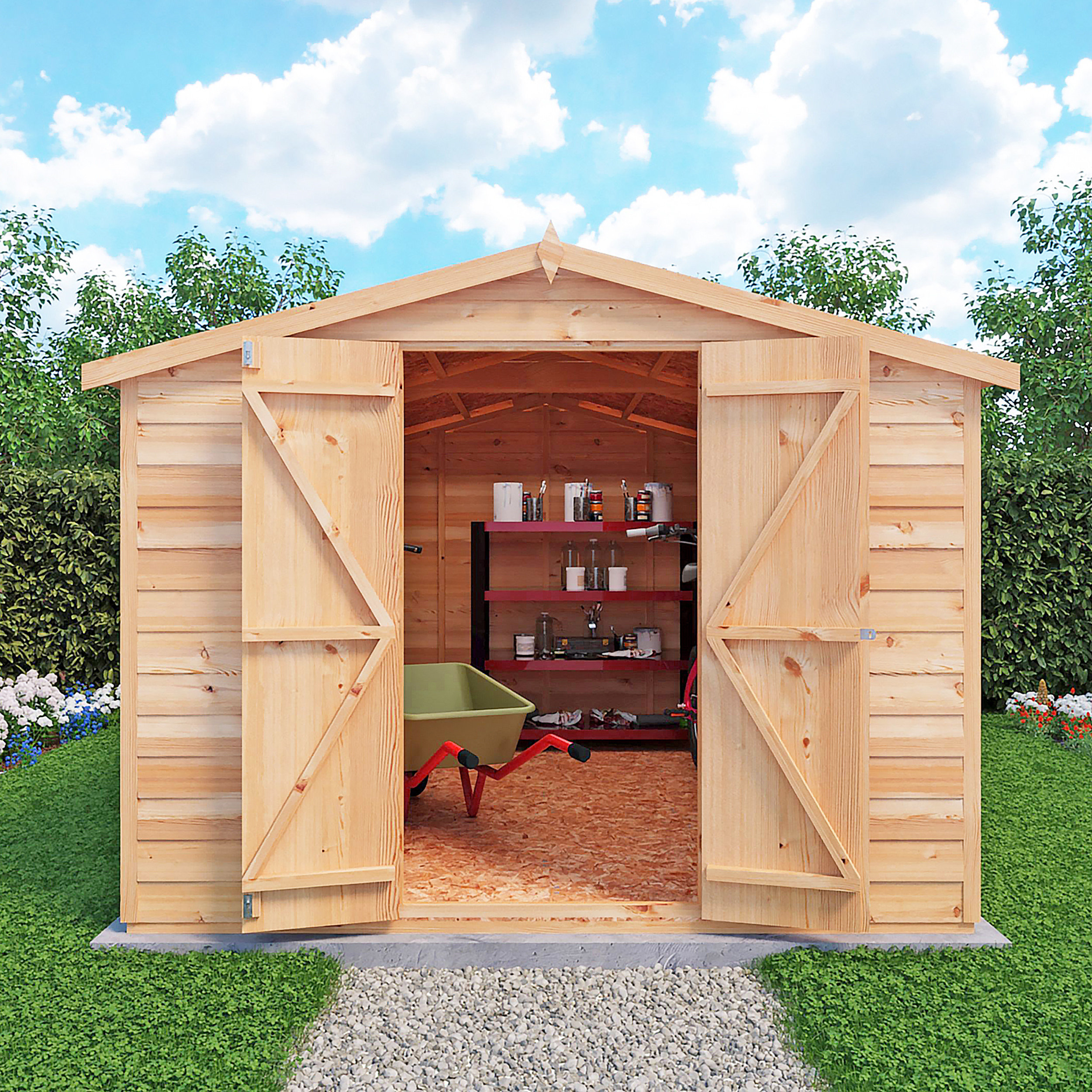 Shire GB Garden Value 8 ft. W x 10 ft. D Windowless Shed | Wayfair.co.uk