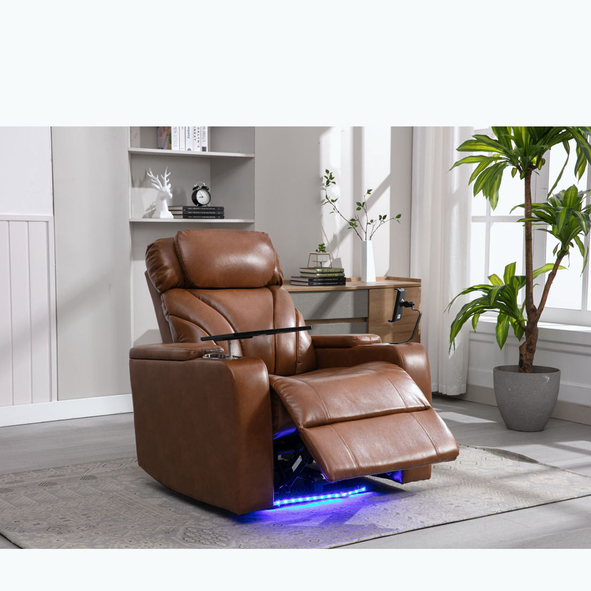 Latitude Run® Power Motion Recliner Electric Power Recliner with USB ...