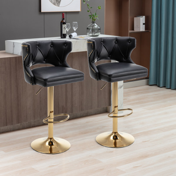 Rosdorf Park Swivel Adjustable Height Counter Stool & Reviews | Wayfair