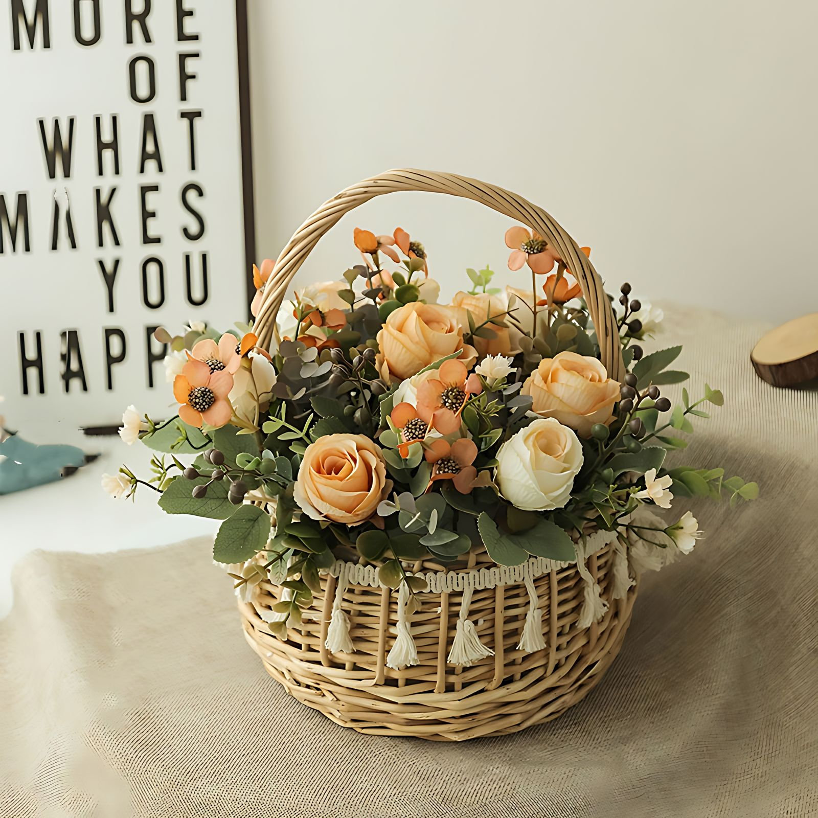 Primrue Mixed Assortment Arrangement in Basket | Wayfair