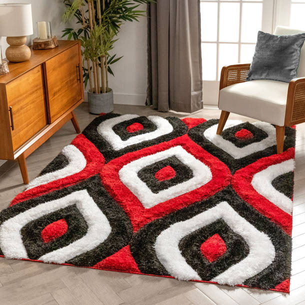 Well Woven San Francisco Performance Red/Black/Gray Rug & Reviews | Wayfair