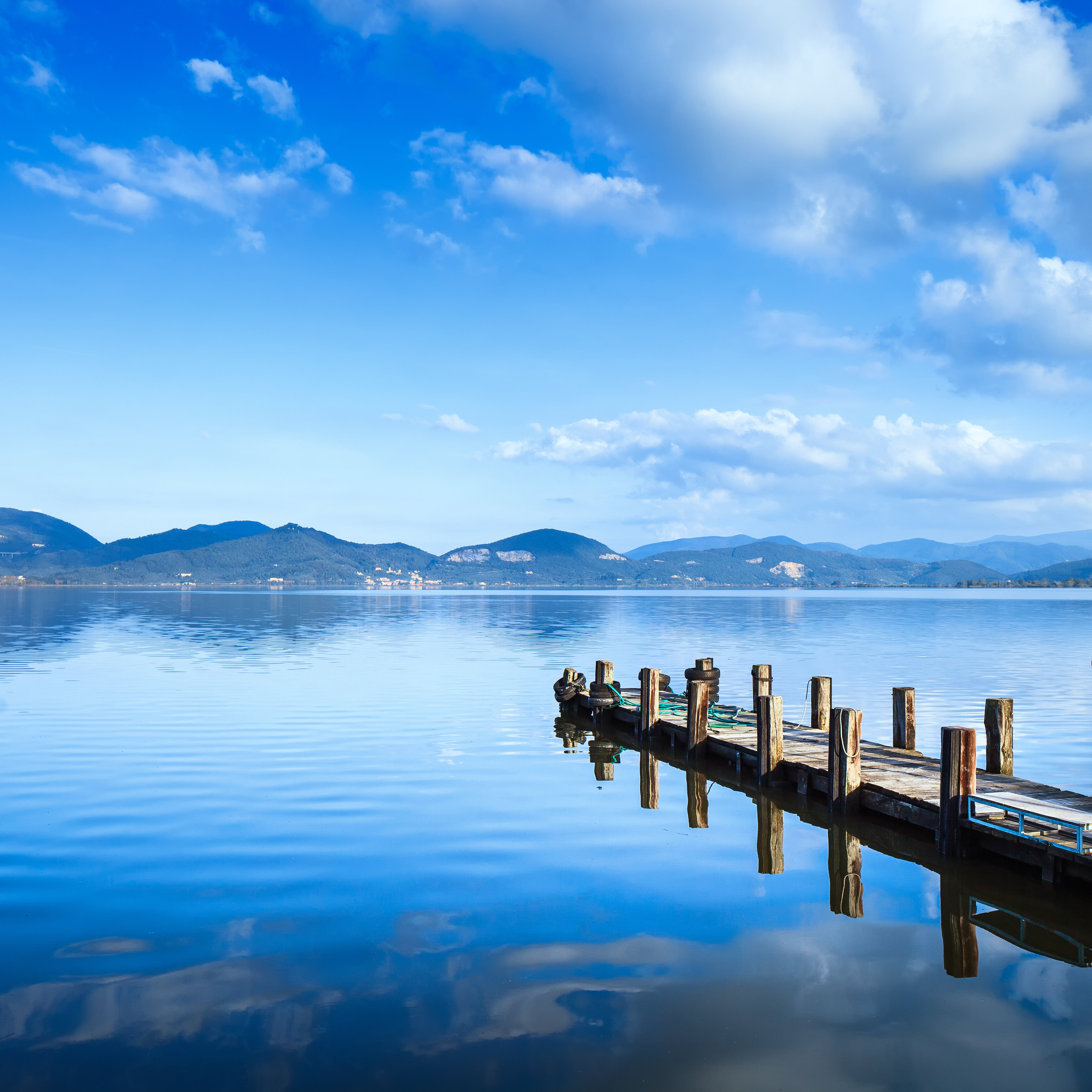 Alpen Home Blue Lake Sunset by StevanZZ - Wrapped Canvas Photograph ...