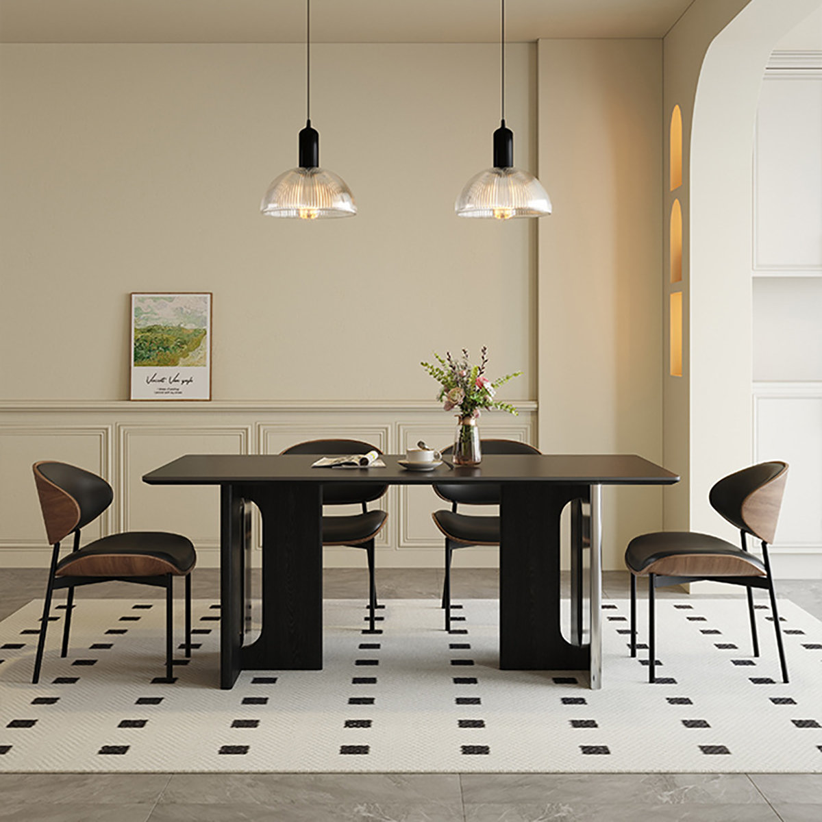 Hokku Designs Shondel Rock plate dining table the antique dining table ...