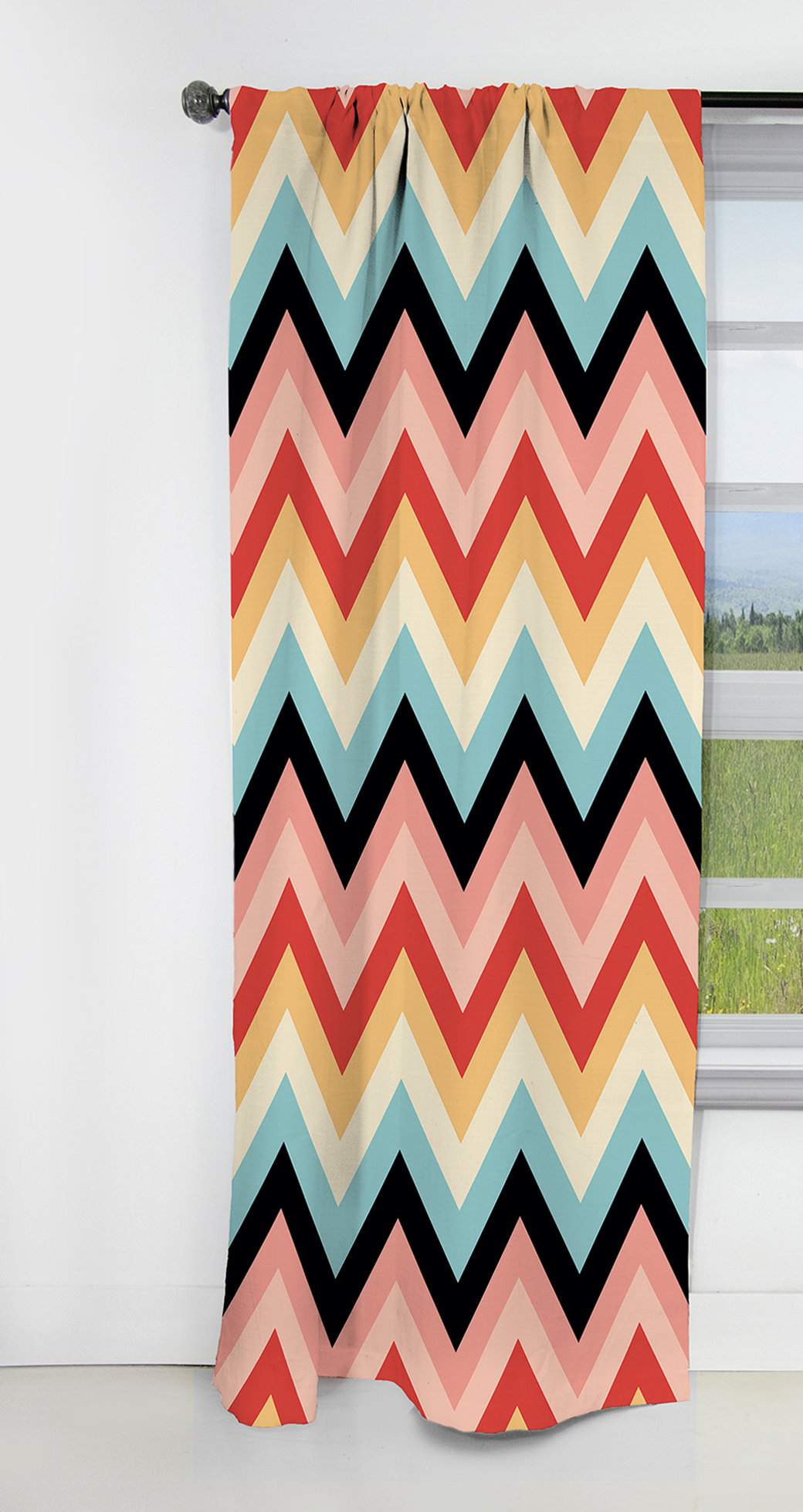 Design Art Tribal Fusion Chevron Pattern V - Chevron Curtain - Blackout ...