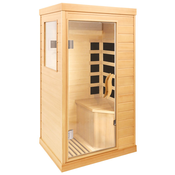 HomeMiYN Far Infrared Wooden Sauna Room Home Sauna Spa Low-emf Dry ...