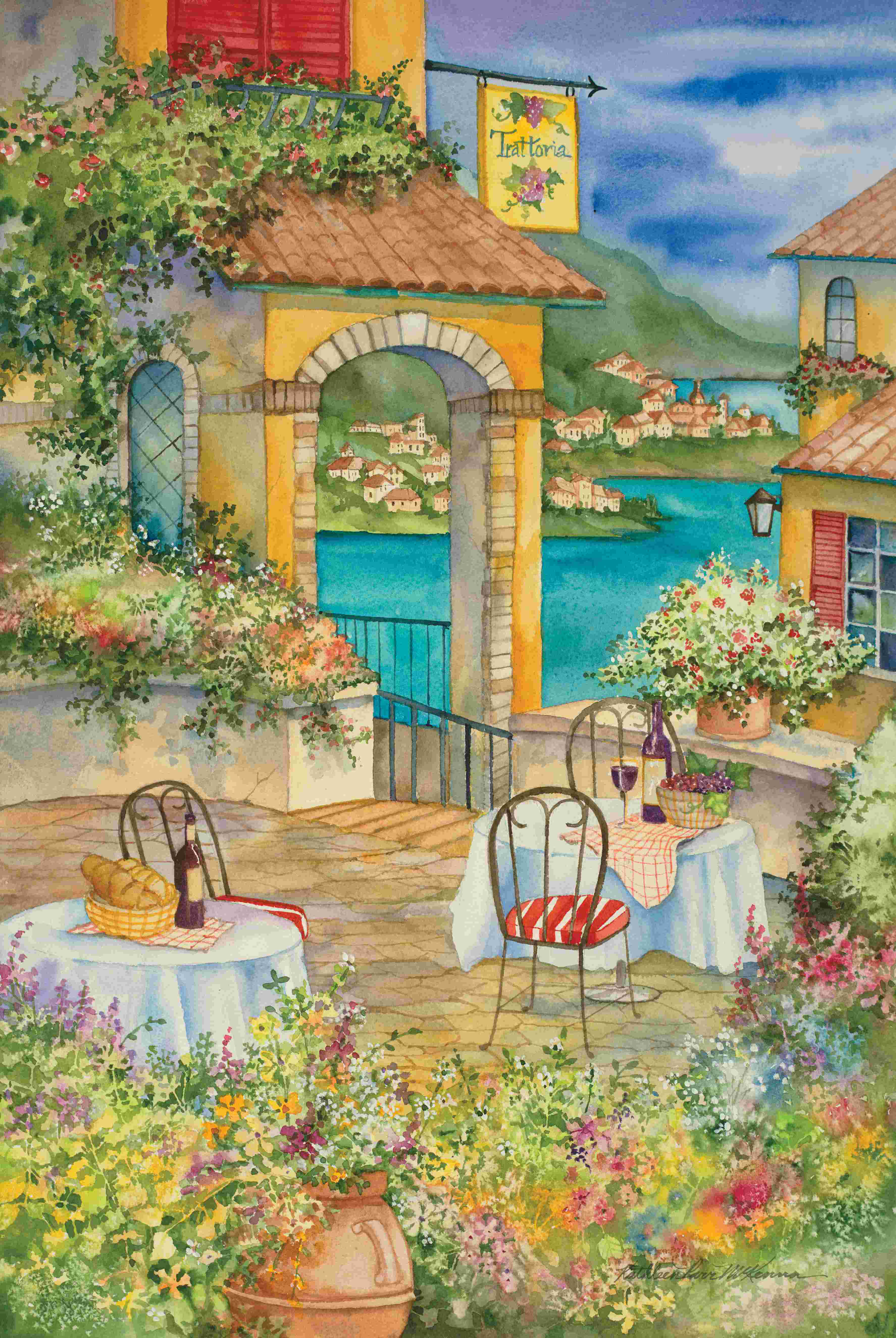 Charlton Home® Trattoria by Kathleen Parr McKenna Print | Wayfair