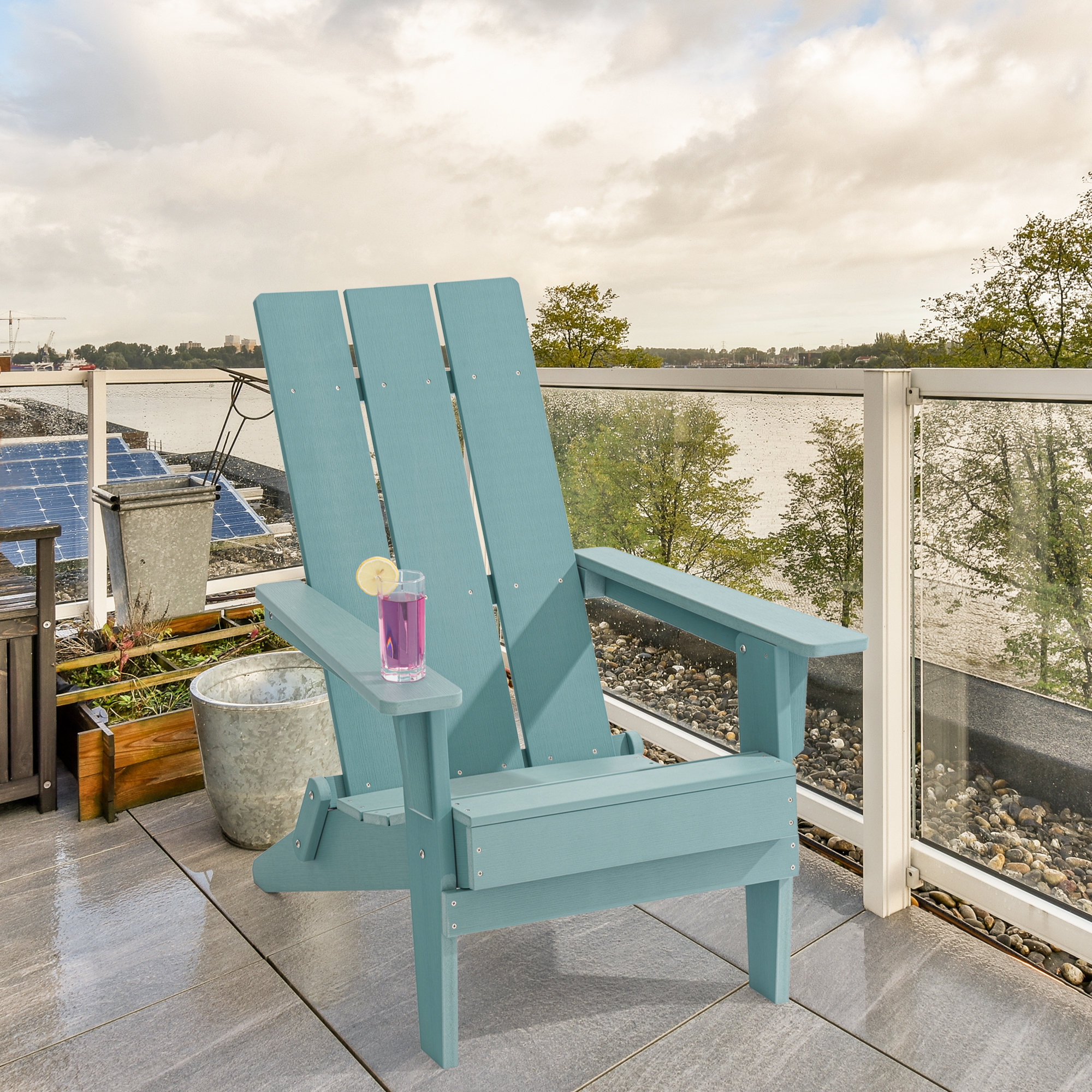 Latitude Run® Plastic/Resin Folding Adirondack Chair | Wayfair
