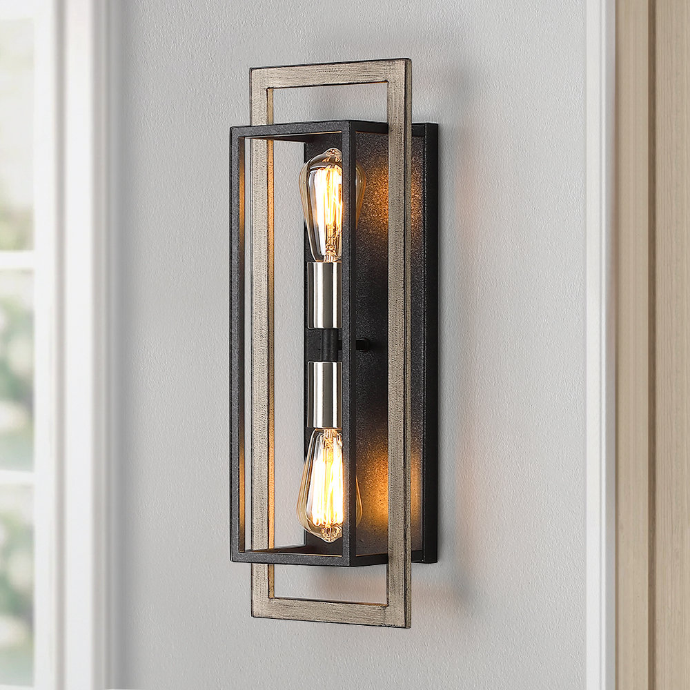 Trent Austin Design® Orear 2 - Light Dimmable Black/Wood Tone Armed ...