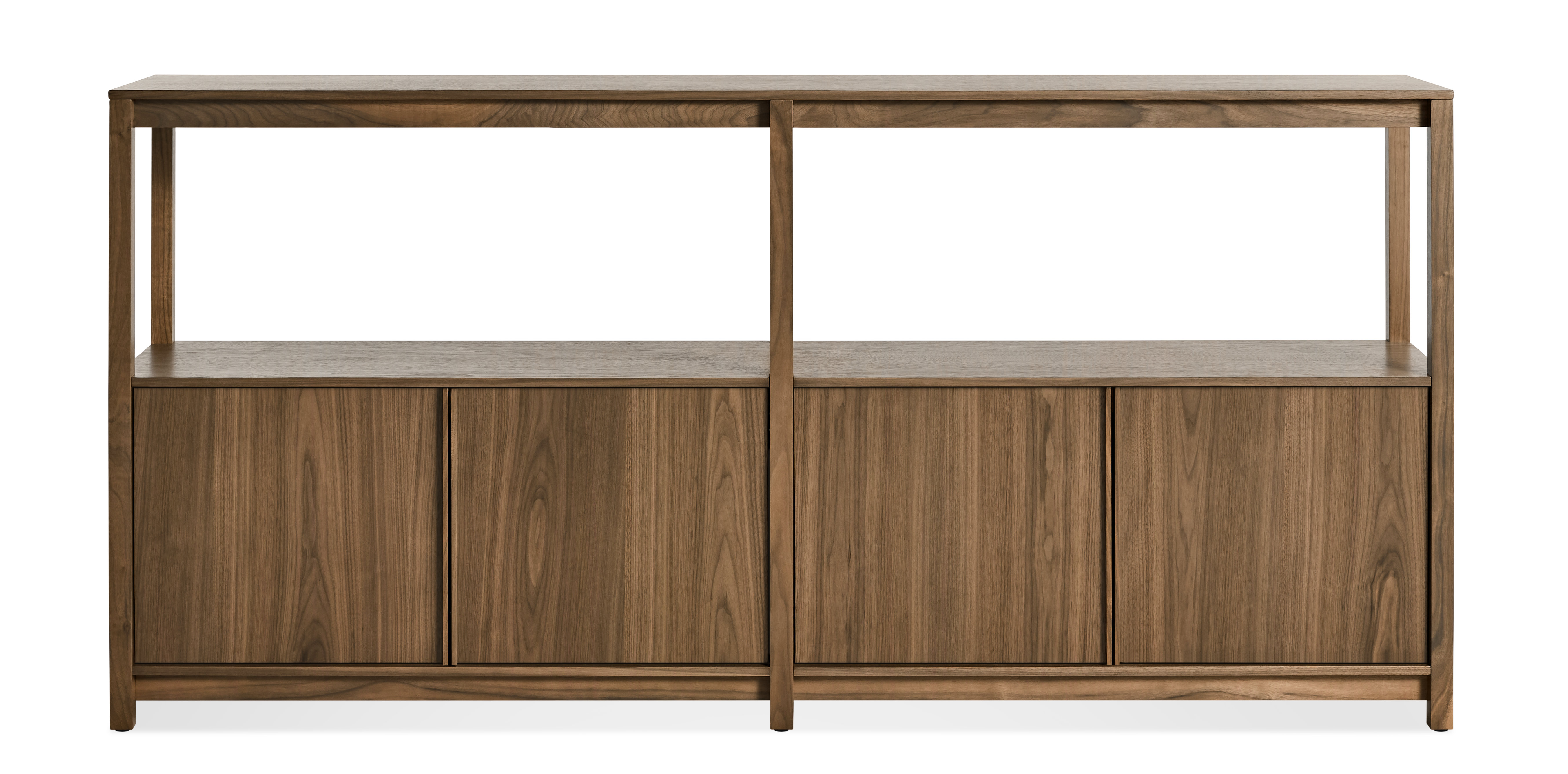 Blu Dot Open Plan Large Low Bookcase w/ Storage & Reviews | Wayfair