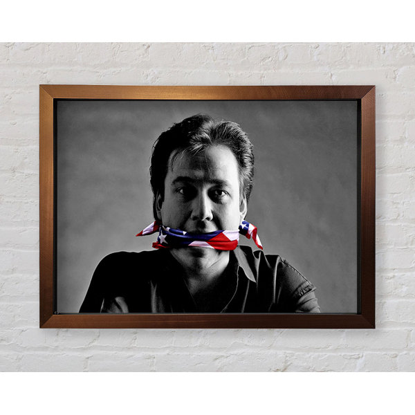17 Stories Bill Hicks Flag Gag - Single Picture Frame Art Prints ...