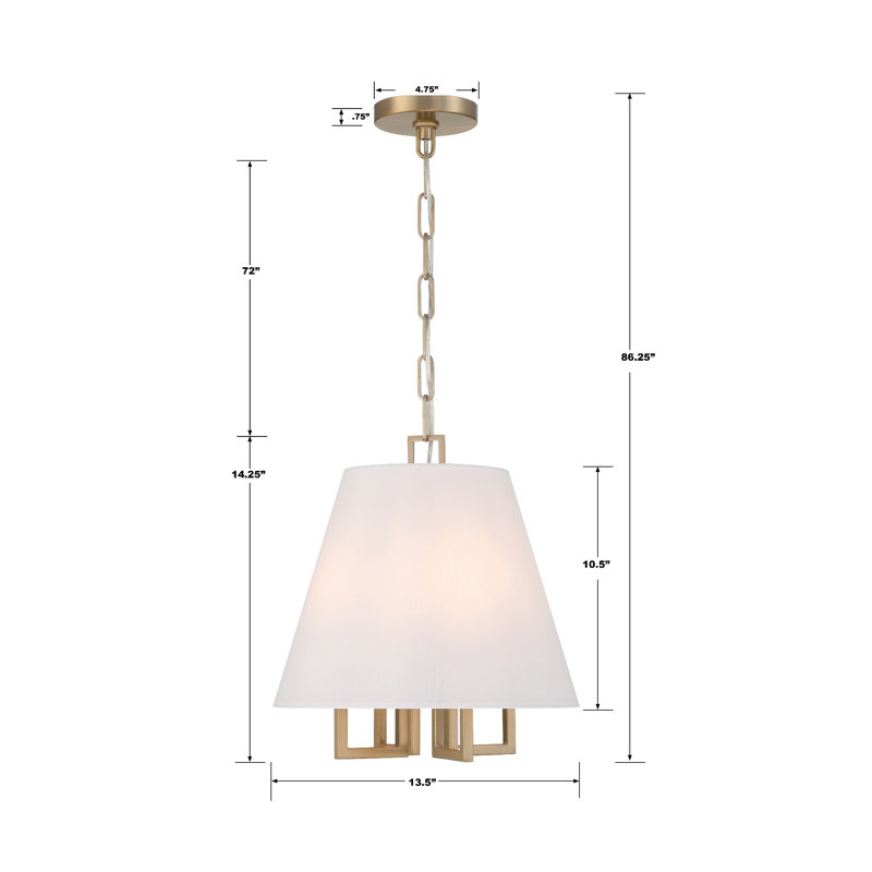 Birch Lane™ Mandora 4 - Light Cone Classic Chandelier | Wayfair