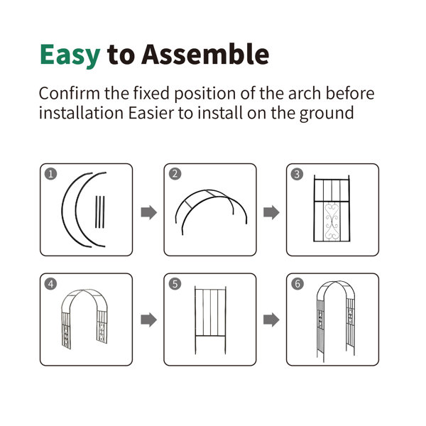 Scendor Garden Arches Arbours, Decorative Arch, Outdoor Iron Arbour ...