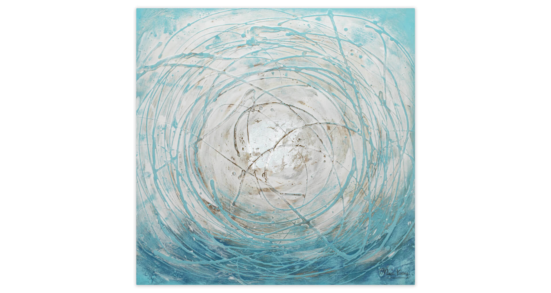 Highland Dunes Handgemalt Acrylbild Ice Storms | Wayfair.co.uk