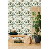 Green Pre-Pasted Wallpaper You'll Love | Wayfair