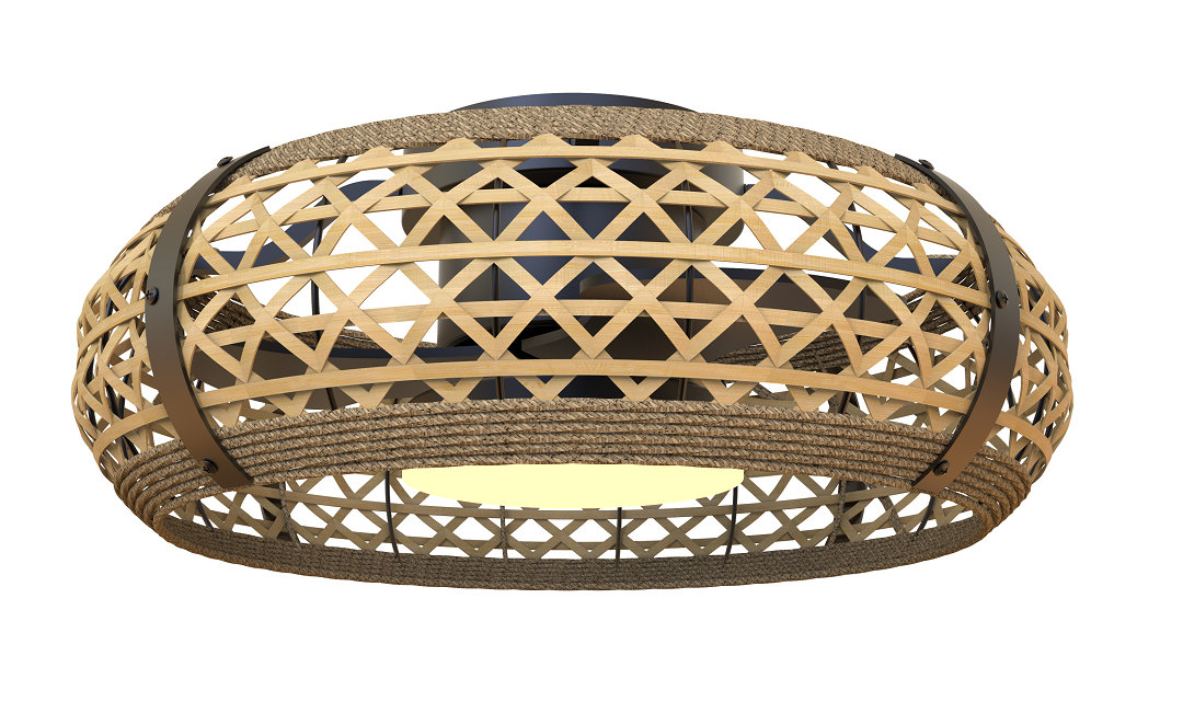 Dakota Fields 20-inch Cage-style Fan With Hanging Rod Slats - Wayfair ...