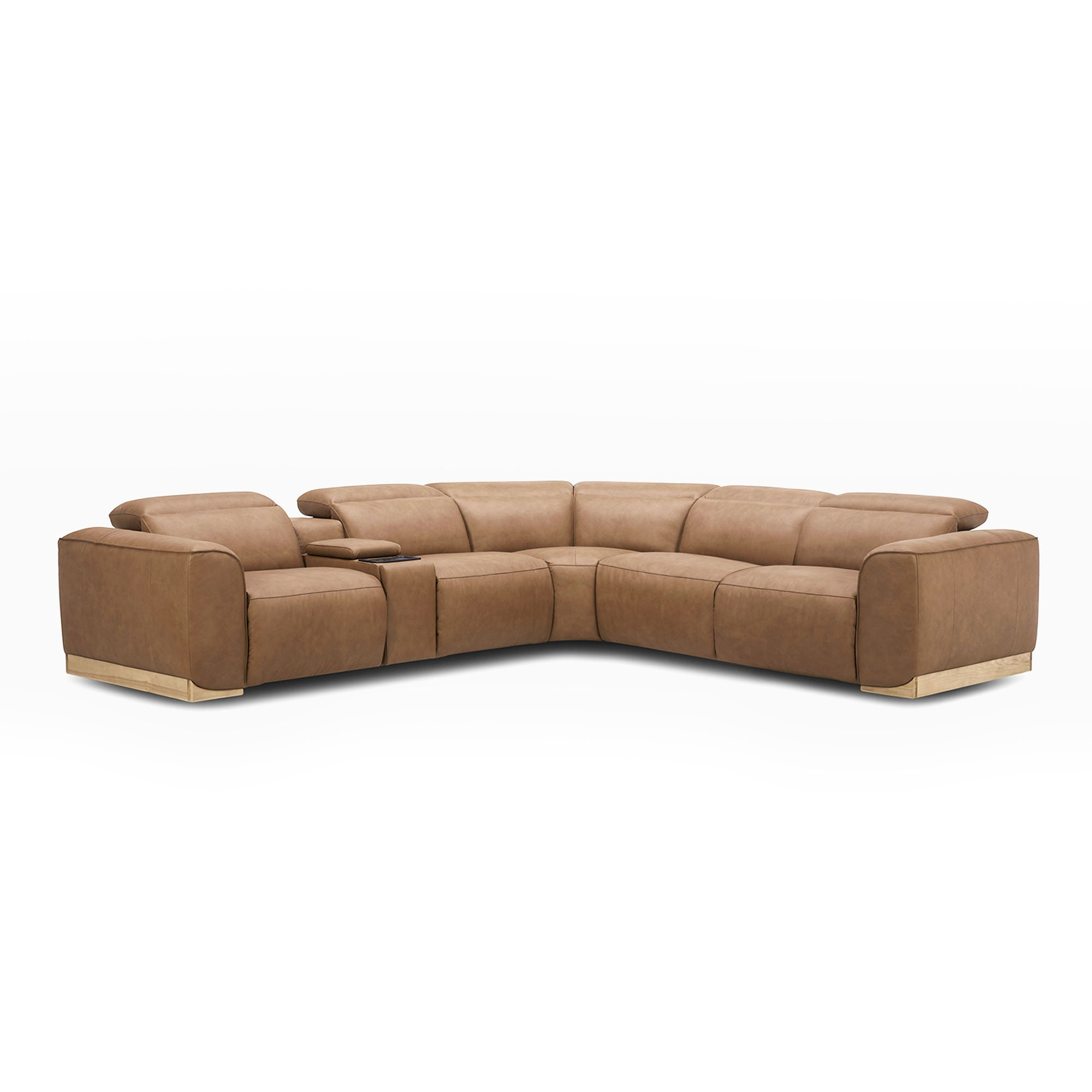 JTL MODERN Ensetee 6 - Piece Leather Sectional | Wayfair