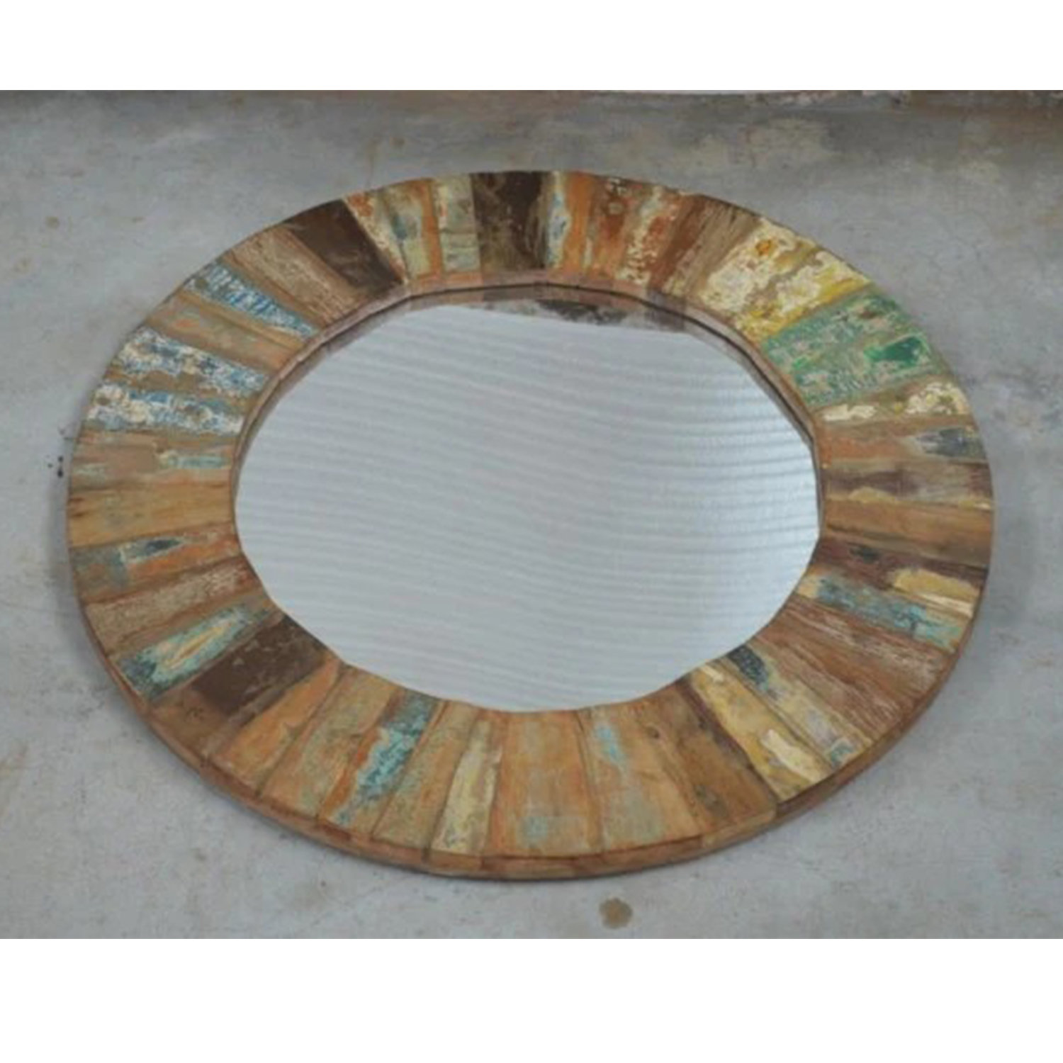 Hibashi Furniture Round Floor Mirror | Wayfair