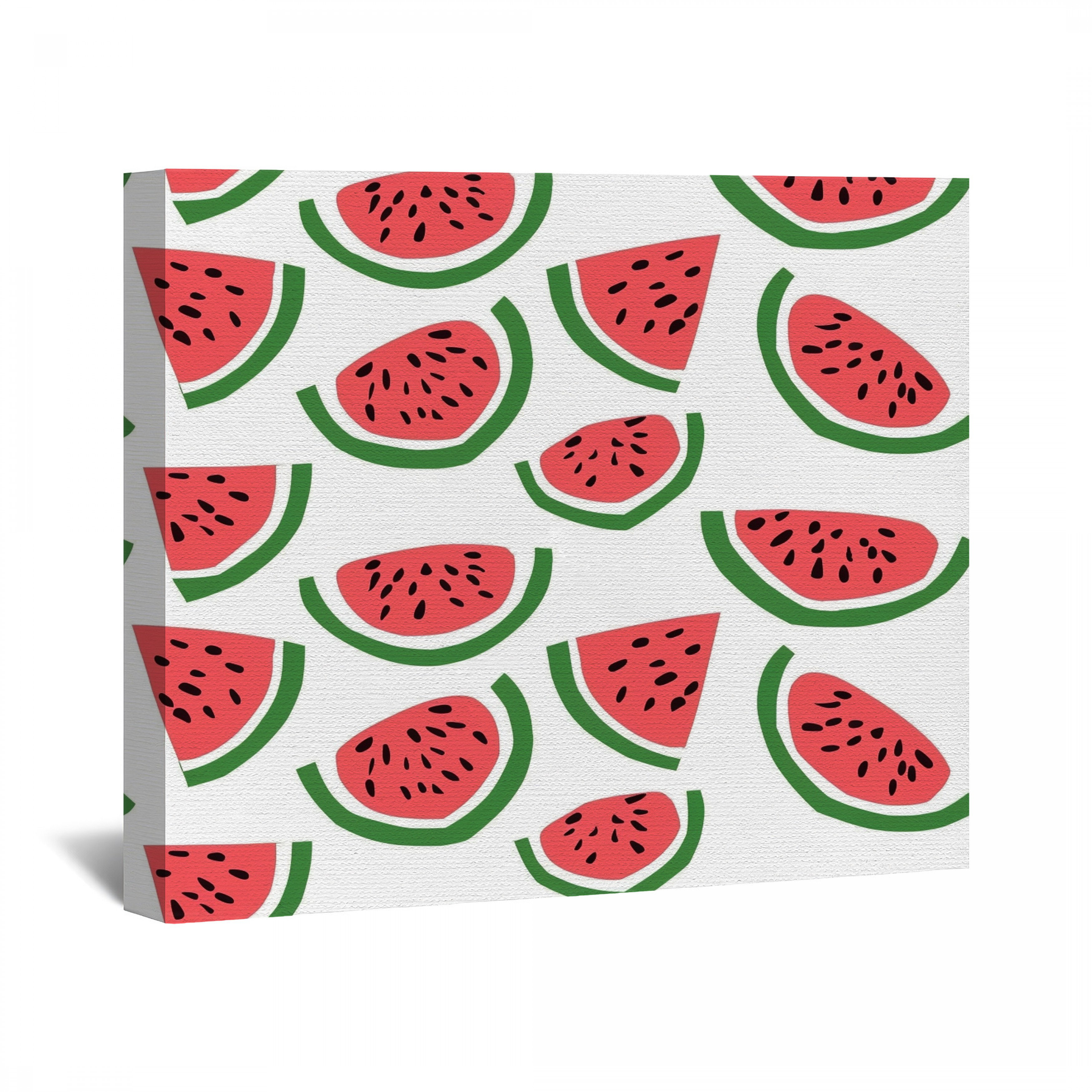 Ivy Bronx Watermelon Canvas Wrap - Fruit Wall Decor | Wayfair