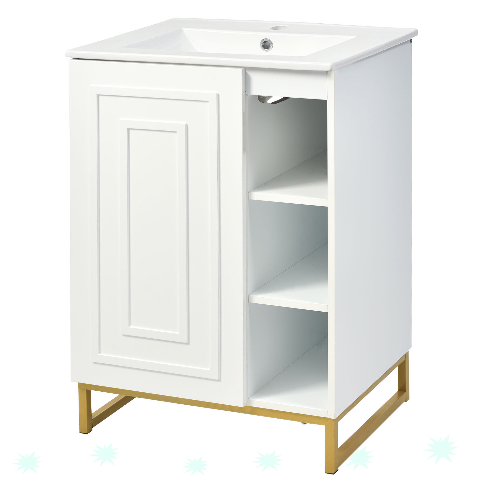 Mercer41 Ensemble de meuble-lavabo pour salle de bain 24 po Rydan - Wayfair Canada