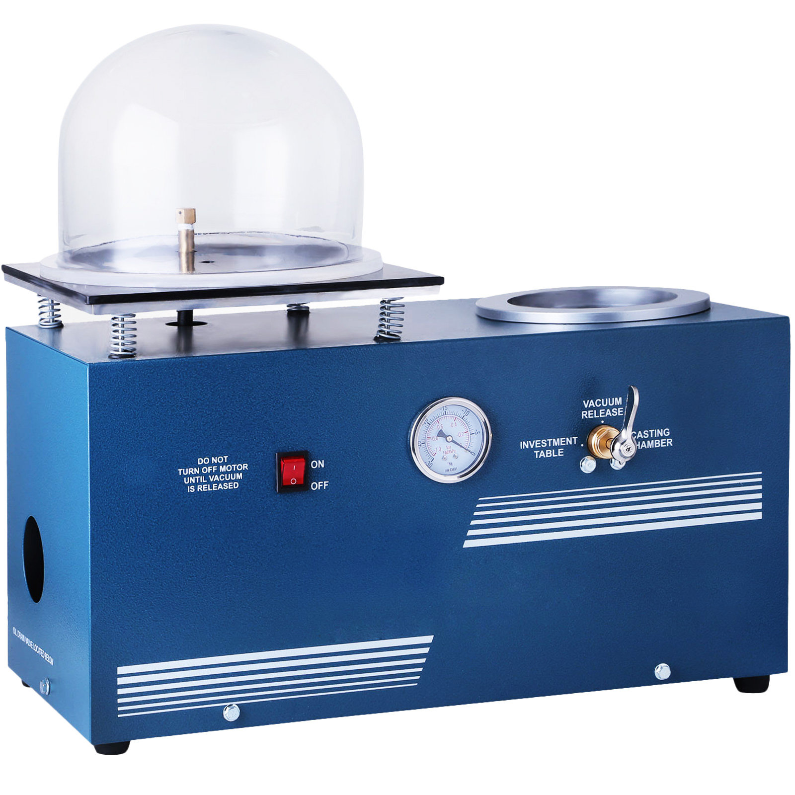 VEVOR Vacuum Investing Casting 2L Vacuum Casting Machine with 3 CFM ...