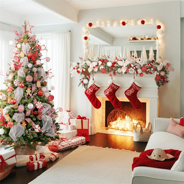 Priyet 5FT Pre-lit Artificial Tree with 200 Plug-in LED Lights ...