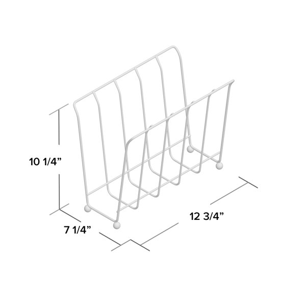 Ebern Designs Sarjaha Wire Magazine Rack & Reviews | Wayfair