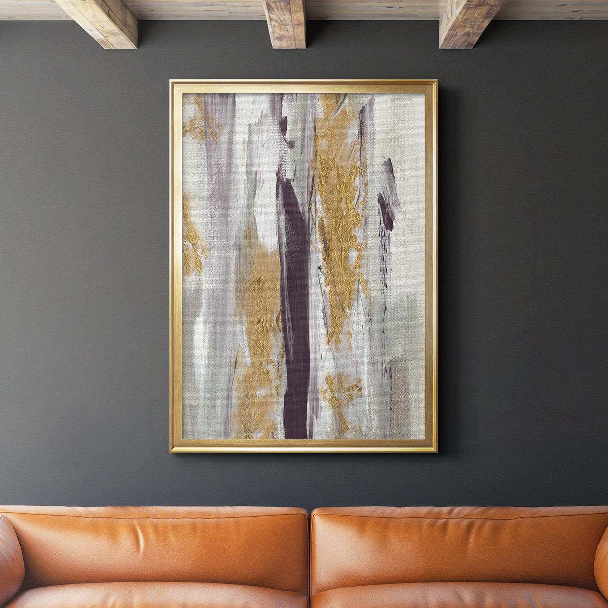 Orren Ellis Tumultuous Amethyst II Premium Framed Print - Ready To Hang ...