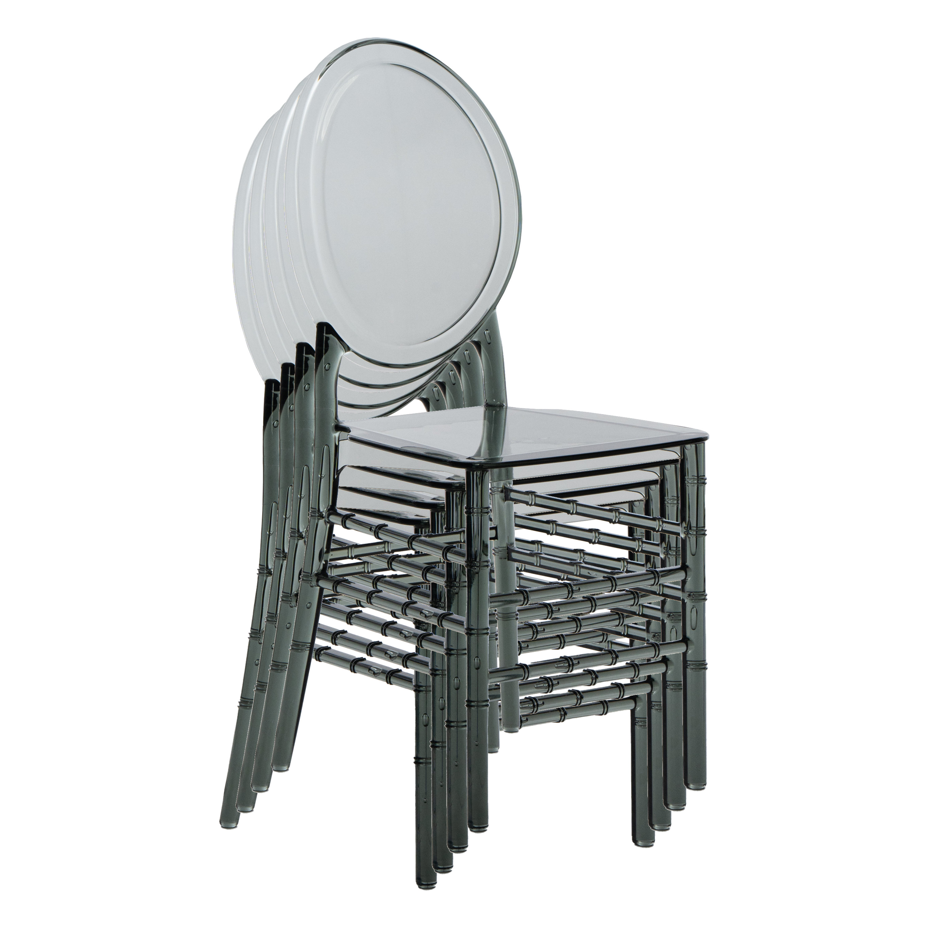 Techni Home Stackable Ghost Style Clear Acrylic Event Chairs – Set of 4 ...