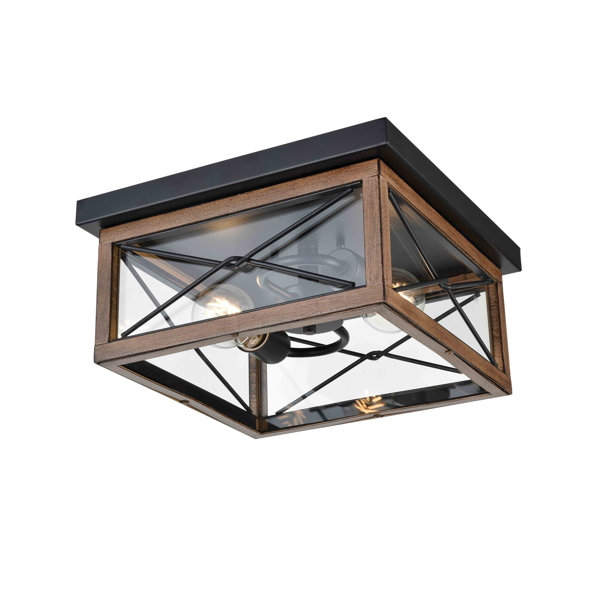 Gracie Oaks Apison 2 - Bulb Outdoor Flush Mount & Reviews | Wayfair