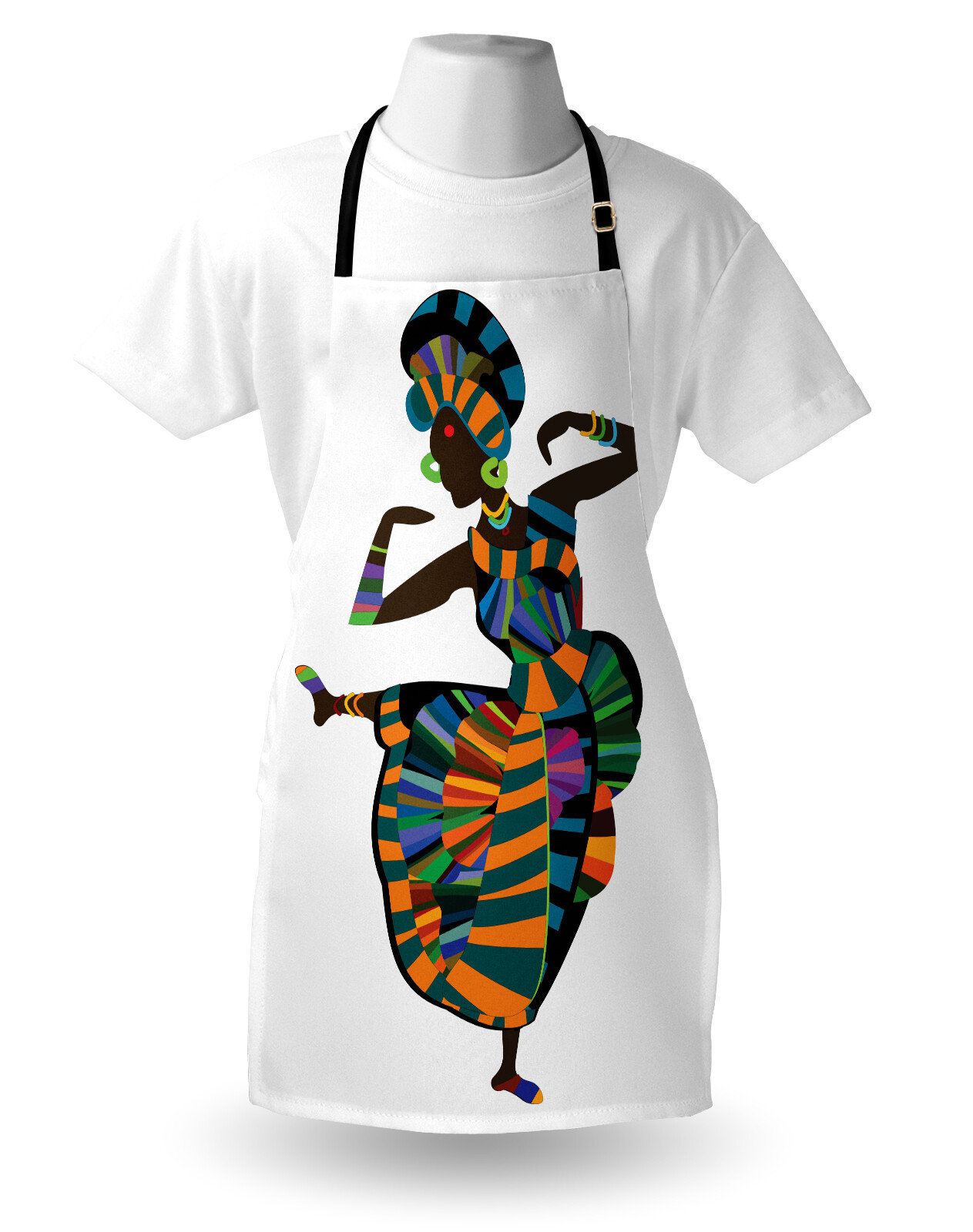 East Urban Home African Apron Unisex, Dancing Zulu Girl, Adult Size ...