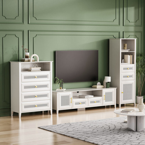 Red Barrel Studio® Shaneria 114.1'' Media Center | Wayfair