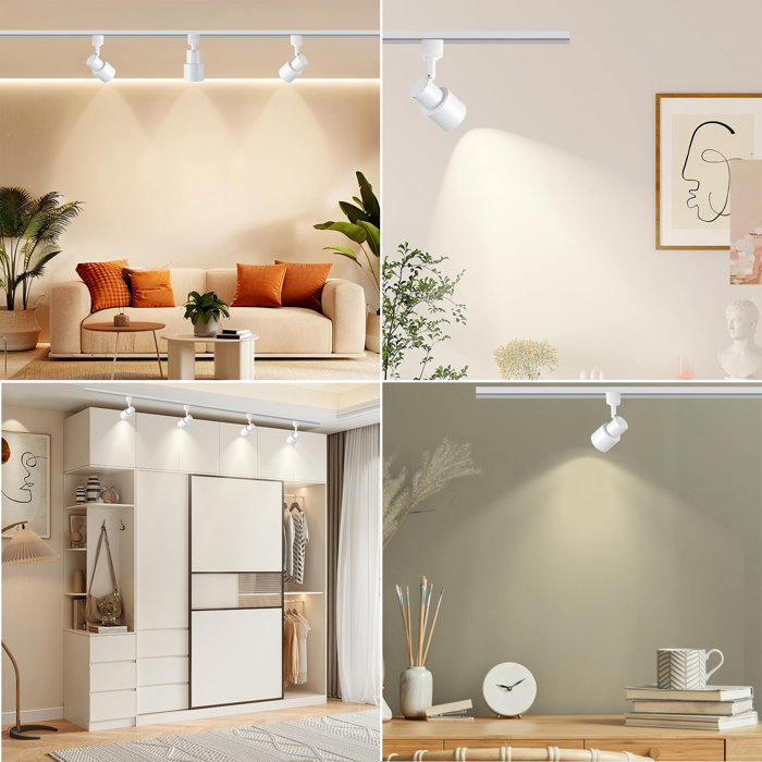 LUXESIT 10W H-Type Dimmable LED Track Lighting Heads, 3000K Warm White ...