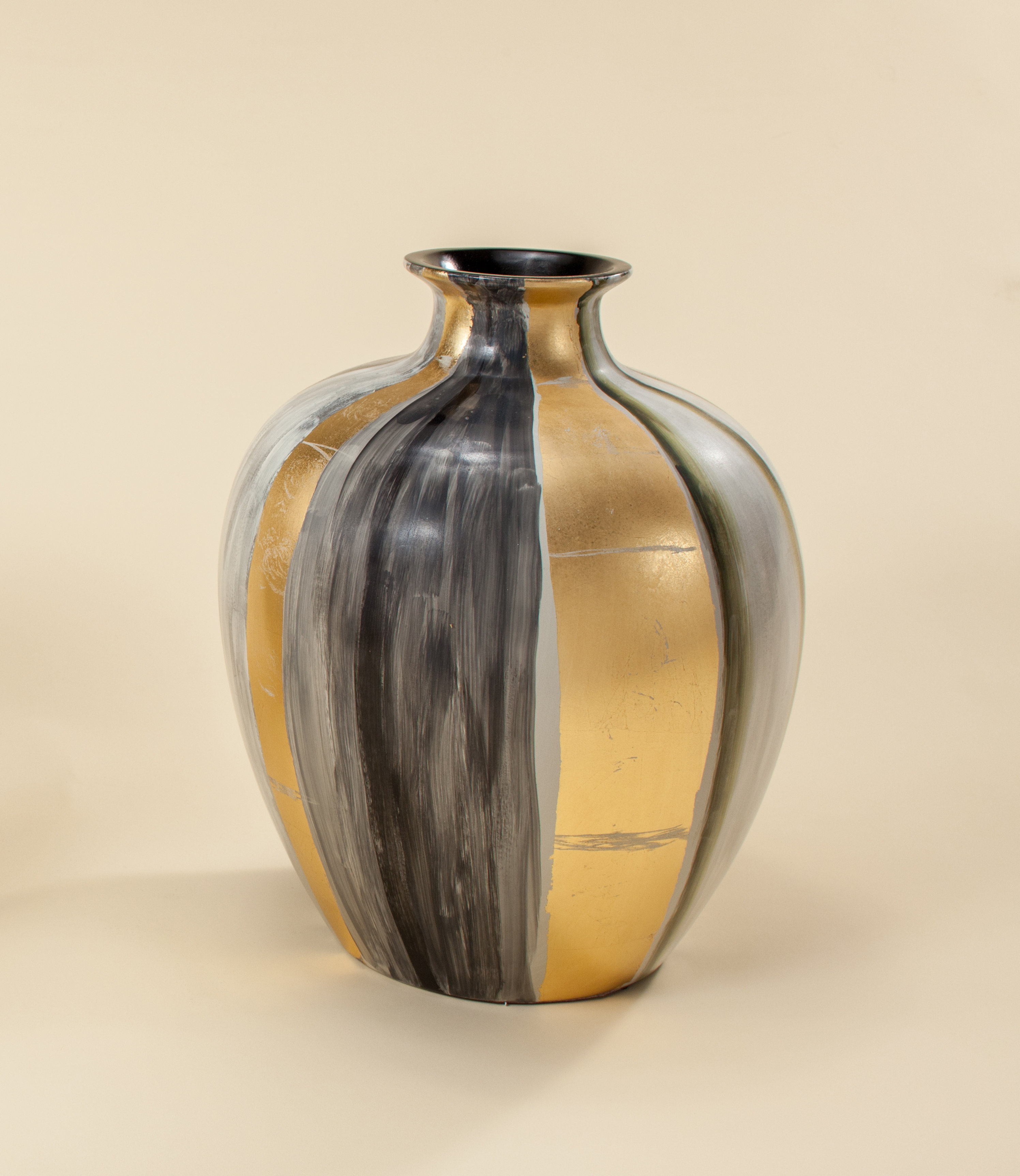 Artmax Gray/Gold/Silver 15" Porcelain Table Vase & Reviews | Perigold