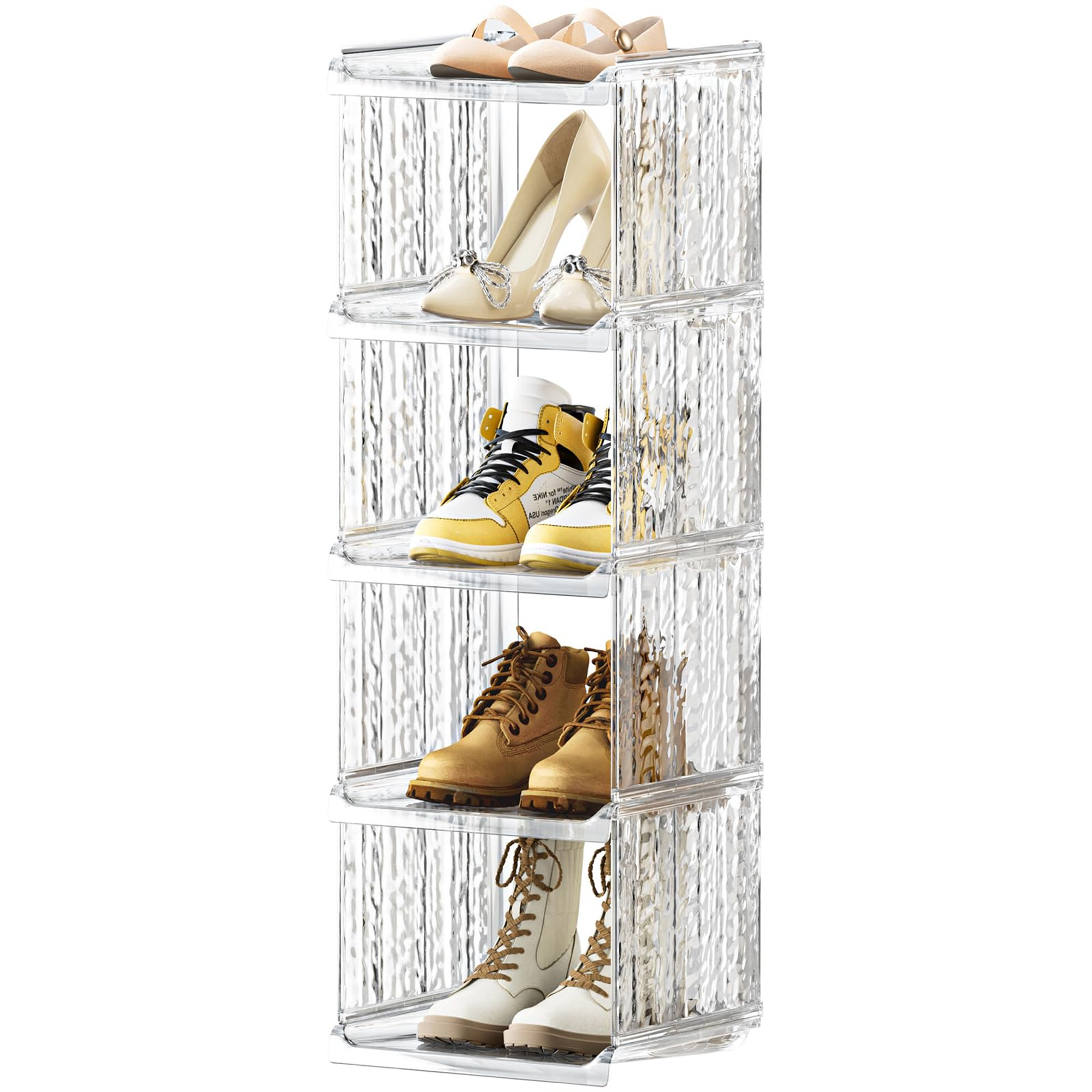 Brayden Studio® 5-Tier Modular Shoe Rack For Entryway, Corner | Wayfair