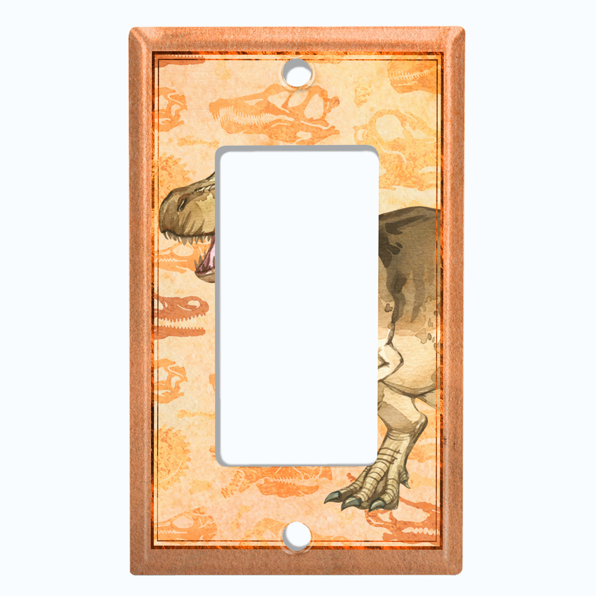 WorldAcc Metal Light Switch Plate Outlet Cover (Dinosaur T-Rex Skull ...