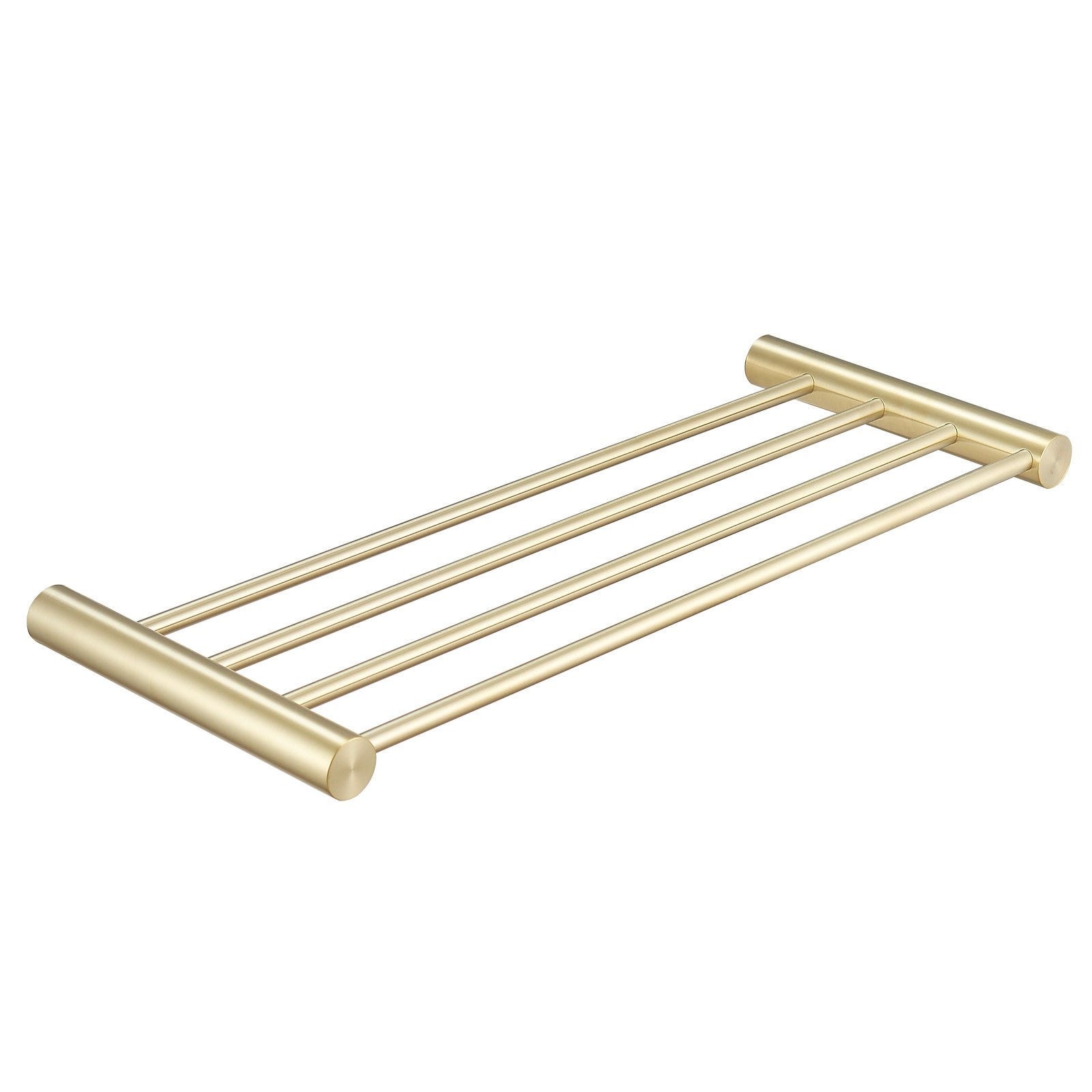 VIBRANTBATH 4-Bar Towel Rack Towel Shelf Wall Mounted Modern Hotel ...