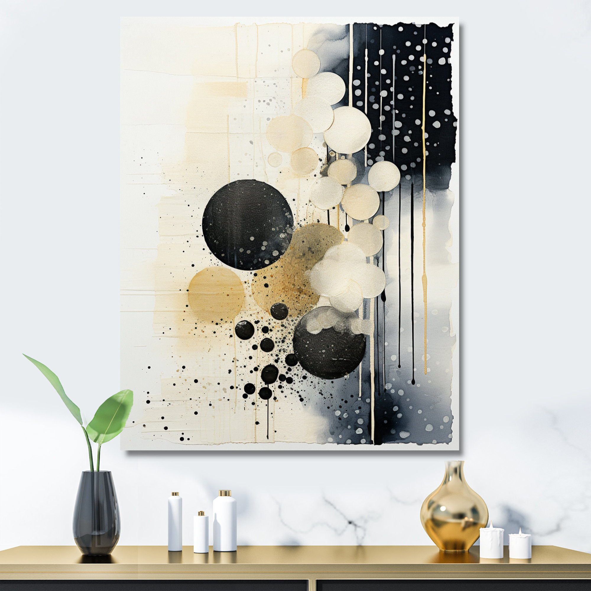 Ivy Bronx Monochromatic Fusion I - Abstract Collages Wall Art Prints ...