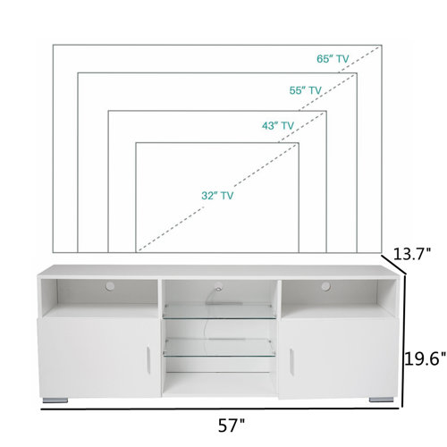 Wrought Studio Uzma 57'' Media Console & Reviews | Wayfair
