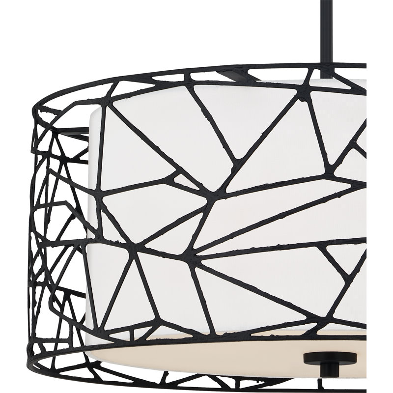 Wade Logan® Aylesworth 4 - Light Shaded Drum Chandelier | Wayfair